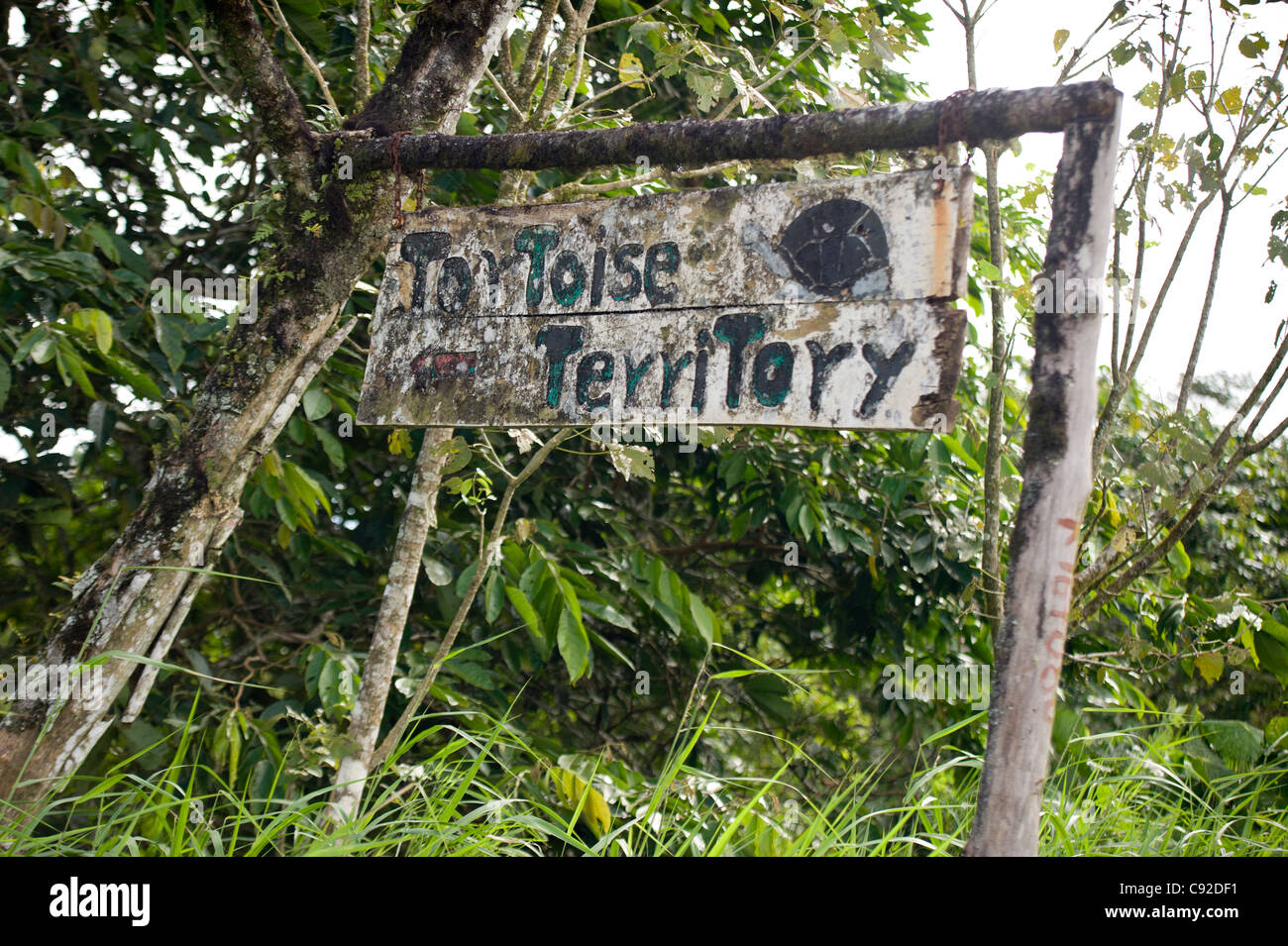 Tortoise territory sign hi-res stock photography and images - Alamy