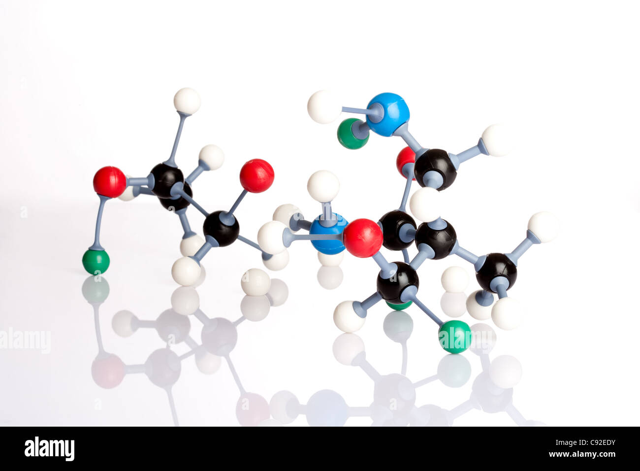 Close-up molecule structure model Stock Photo - Alamy