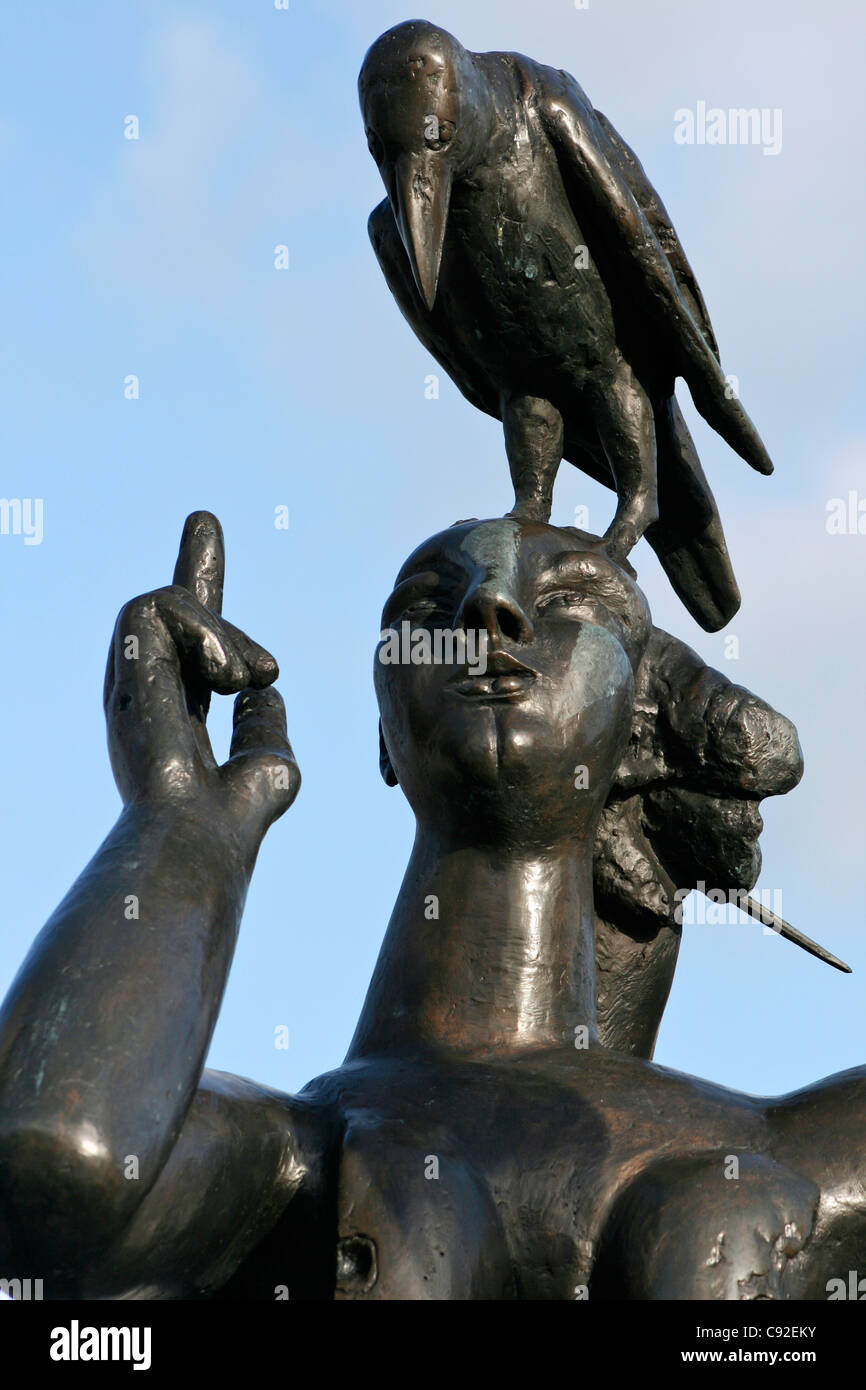 Part of a 4-piece bronze sculpture and fountain titled 'Bathing Ladies ...