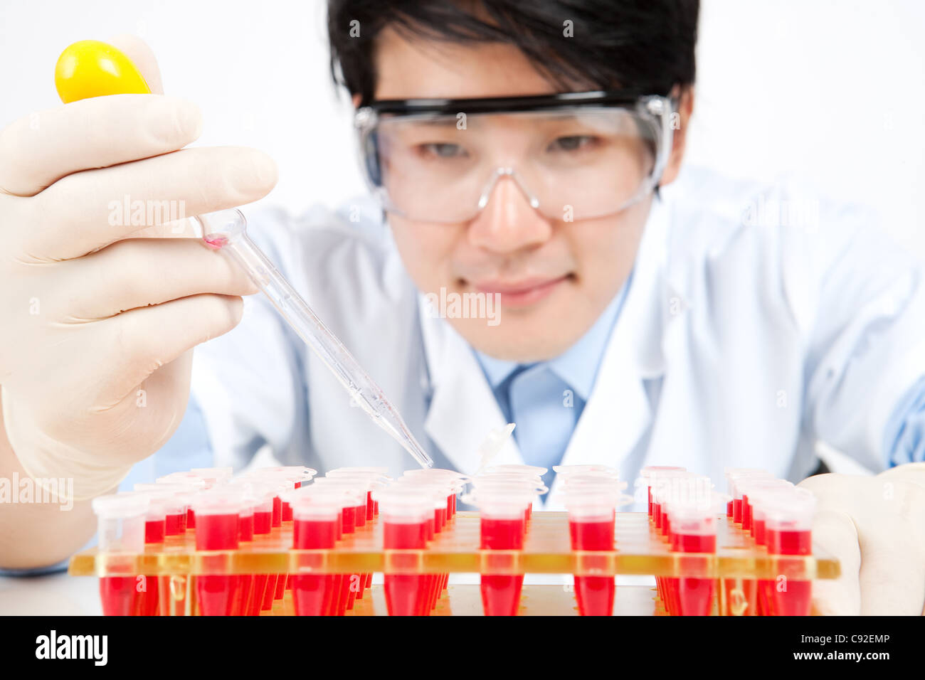Close up scientist taking samples hi-res stock photography and images ...