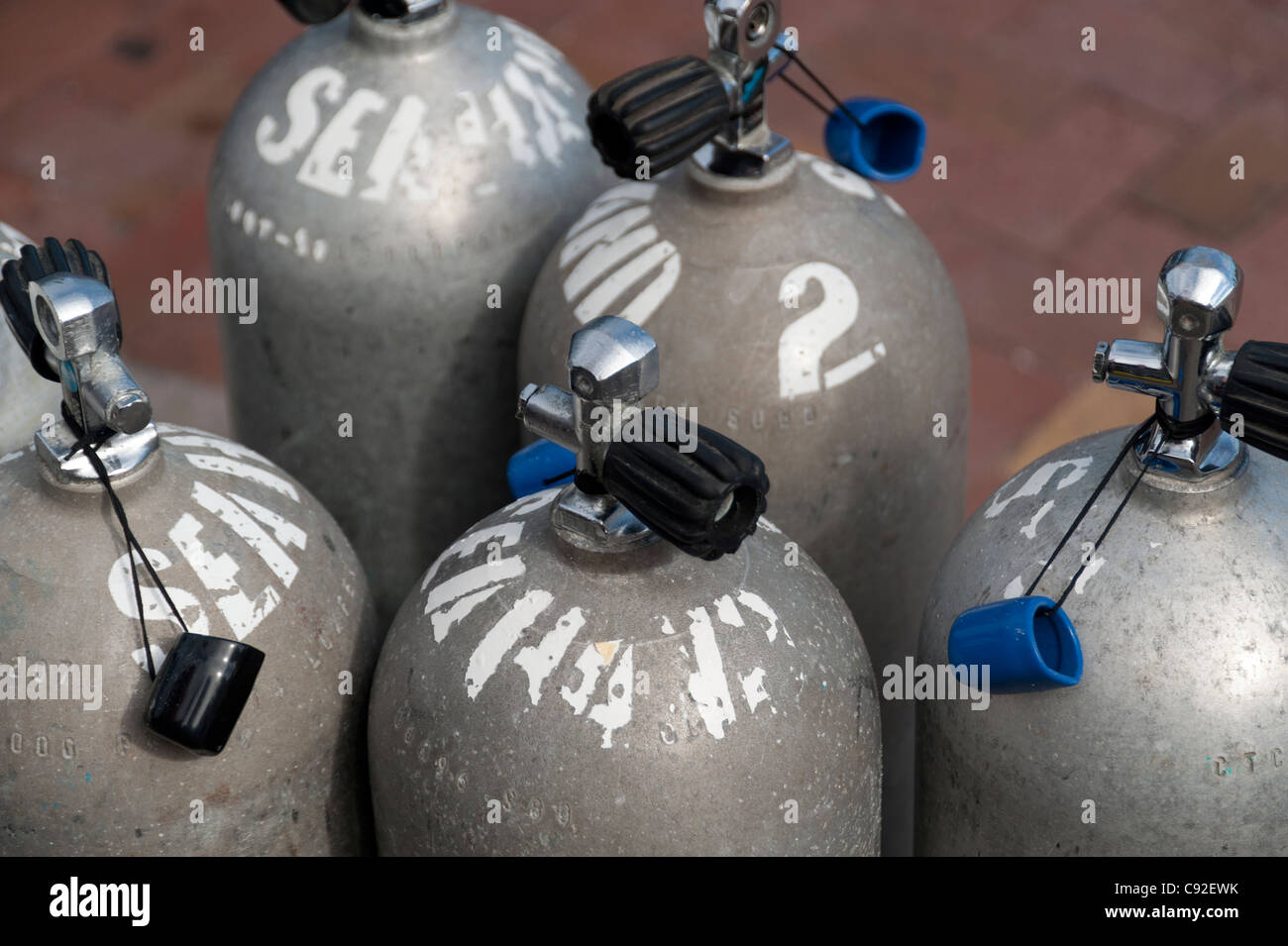 Close up of air tanks hi-res stock photography and images - Alamy