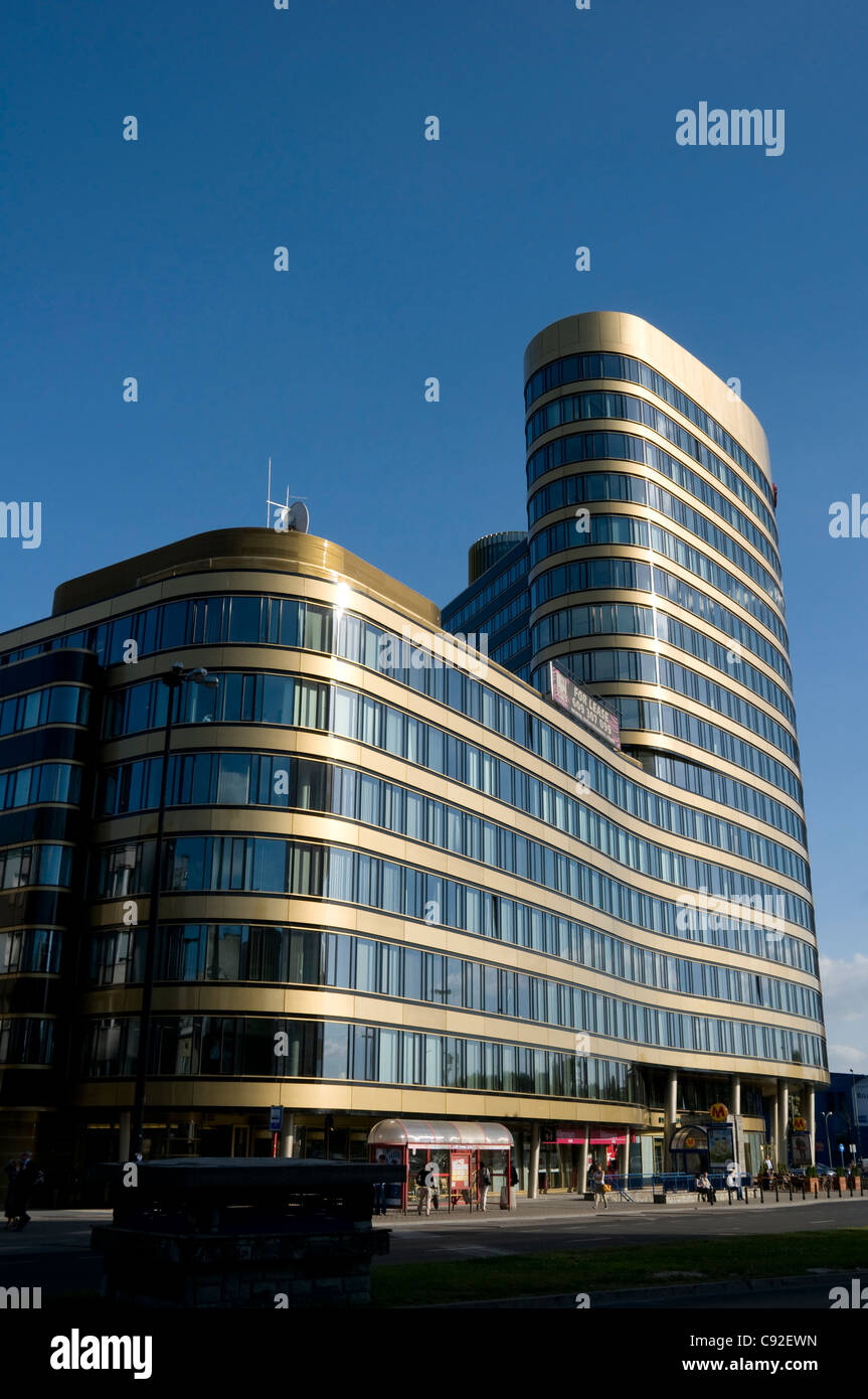 Zebra Tower, Warsaw, Poland, Europe Stock Photo - Alamy