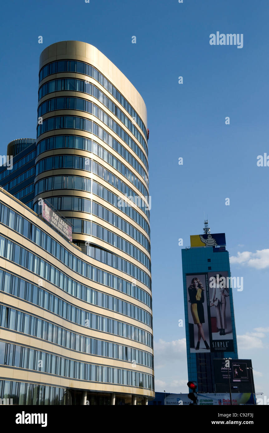 Zebra Tower, Warsaw, Poland, Europe Stock Photo - Alamy