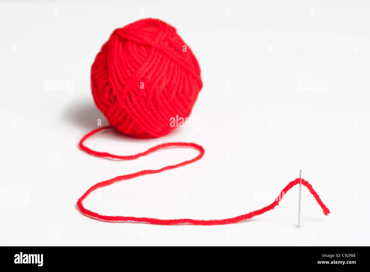 Sewing Needle and Thread Stock Photo - Alamy