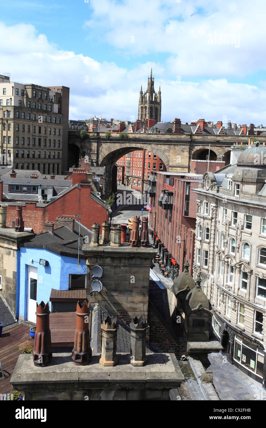The historic centre of Newcastle is dominated by the Cathedral church ...