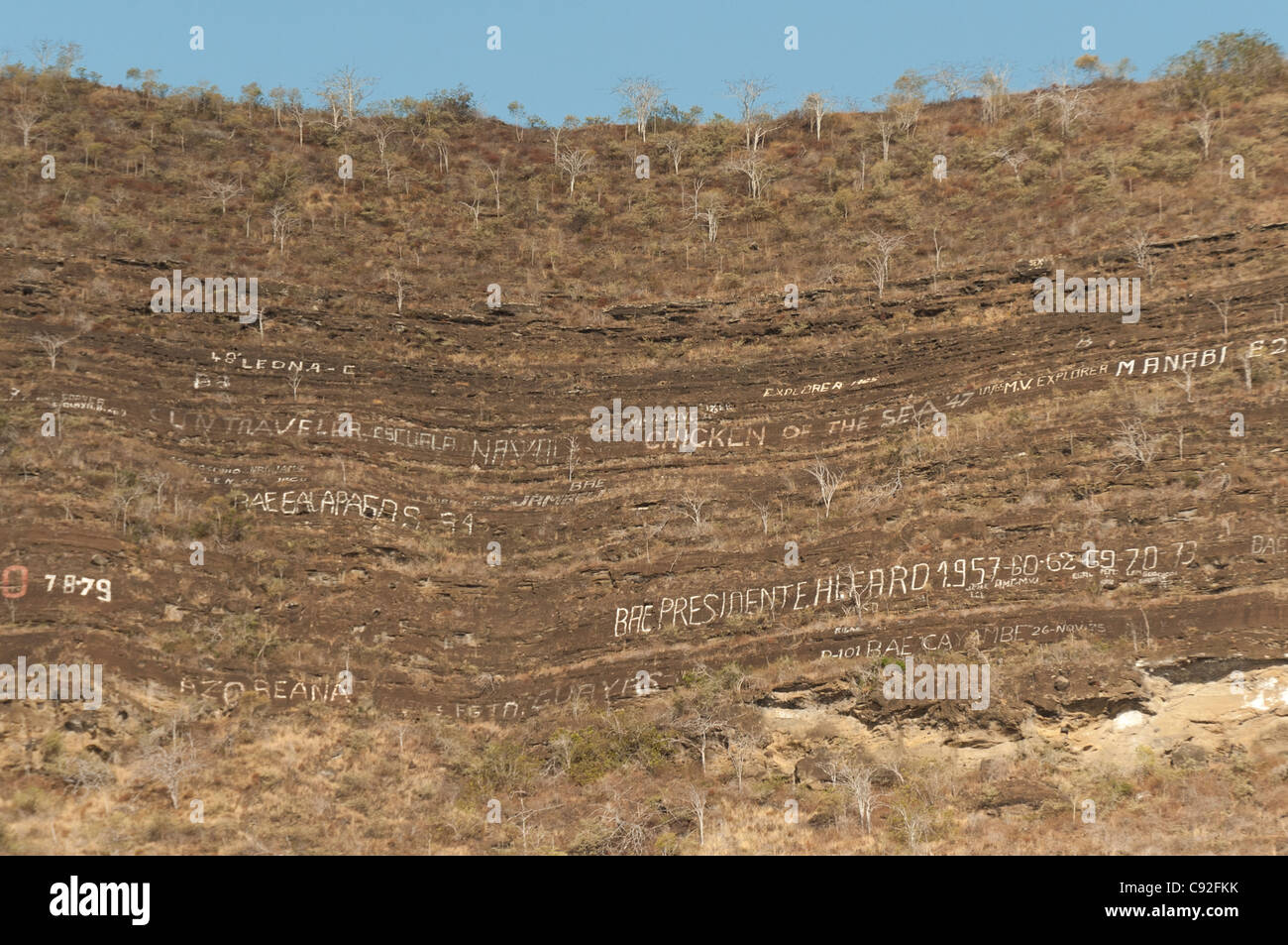Tagus Cove, Isabela Island, Galapagos Islands, Ecuador Stock Photo - Alamy