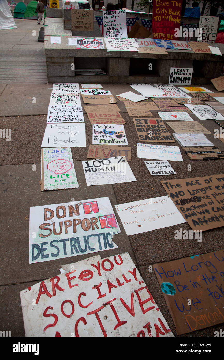 Occupy Wall Street in Philadelphia City Hall Stock Photo - Alamy