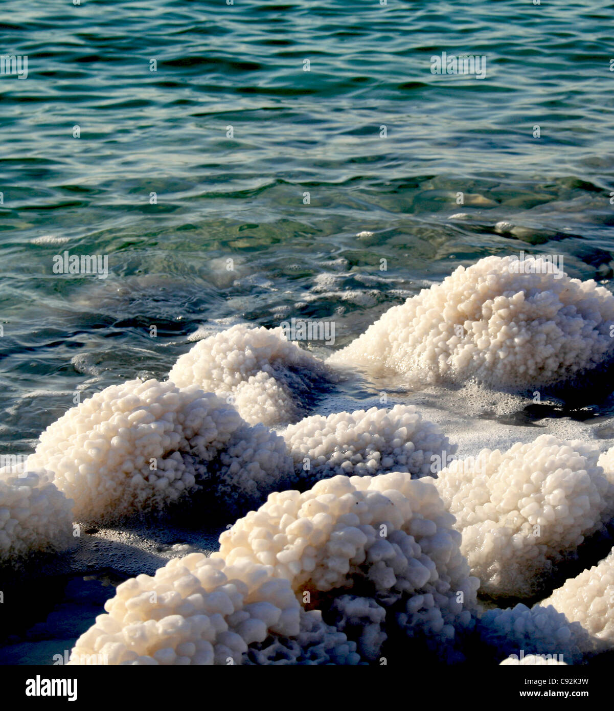 Salty stones, Dead Sea, Jordan Stock Photo - Alamy