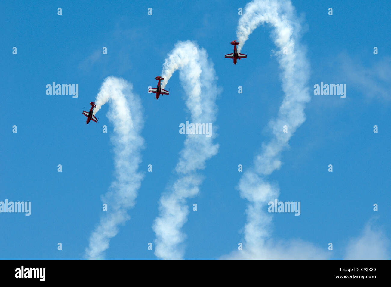 Flying Display by Royal Jordanian Falcons using Walter Extra EA300L ...