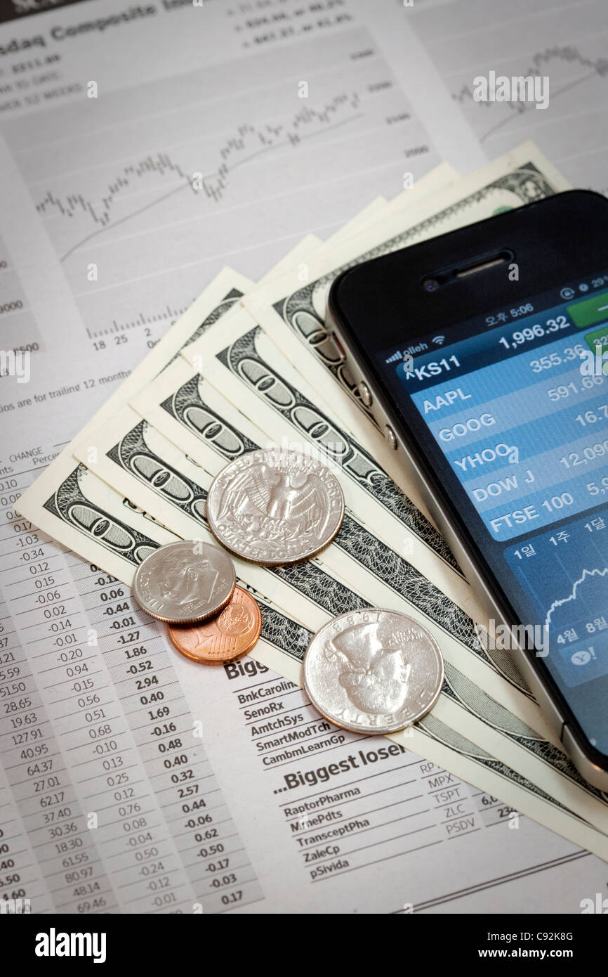 Stock Market Reports Stock Photo - Alamy