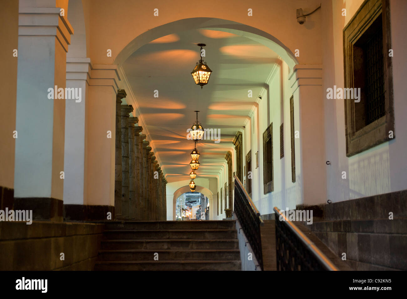 Interiors of a historic center, Casa De Gobierno De Ecuador, Quito ...