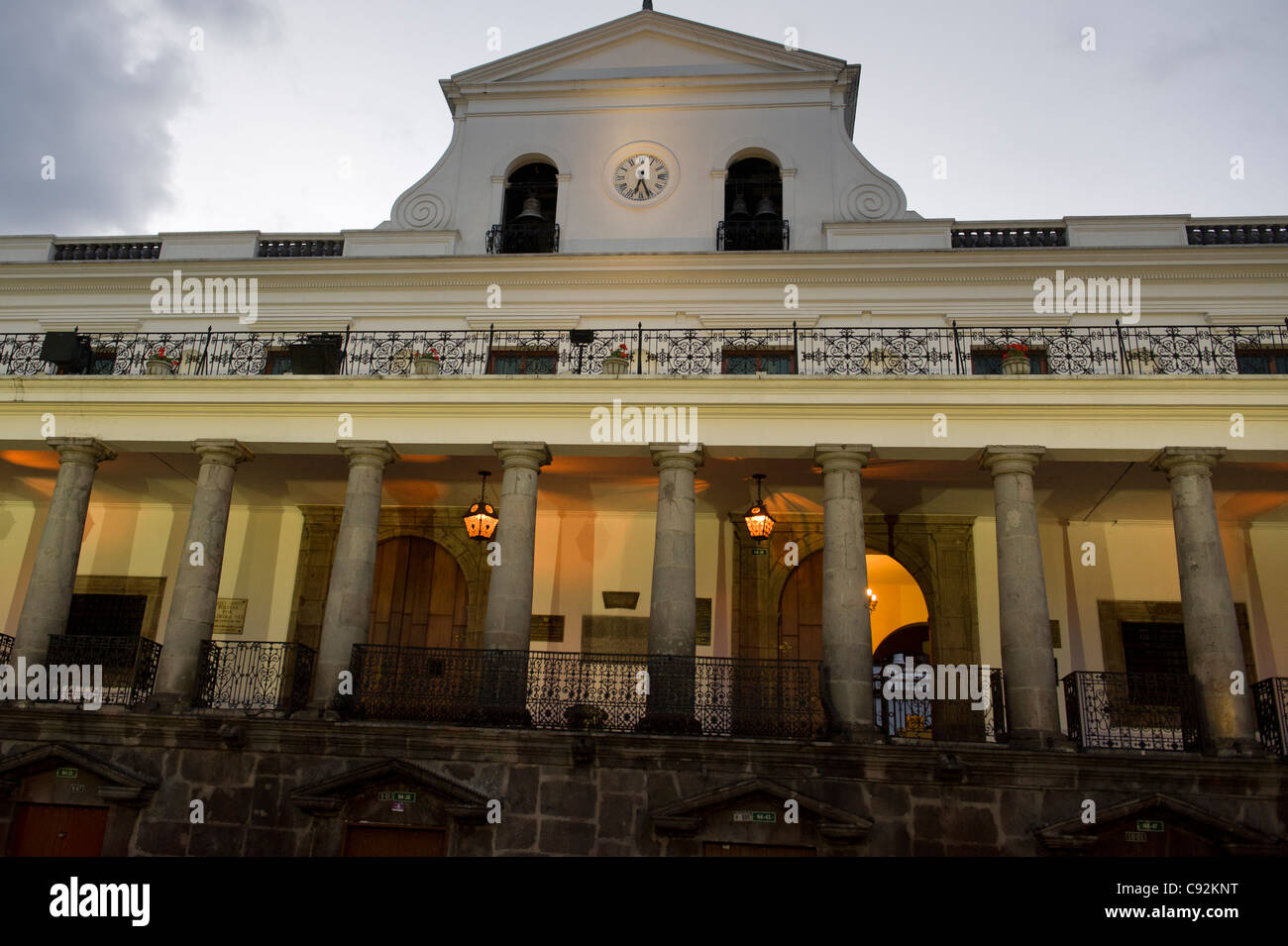 Low angle view of a building, Casa De Gobierno De Ecuador, Historic ...