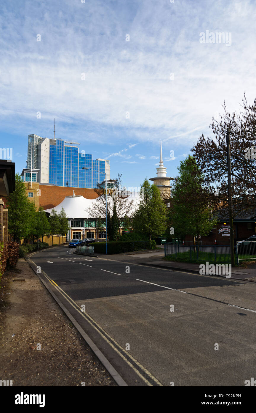 Basingstoke skyline with the tower of Festival place Stock Photo - Alamy