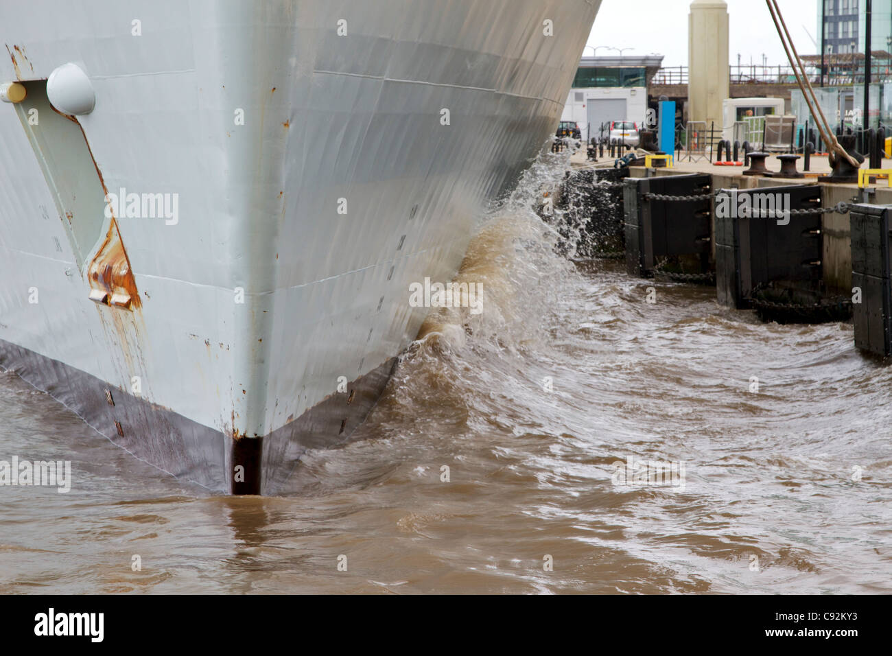 Ship vessel warship hull landing stage hi-res stock photography and ...