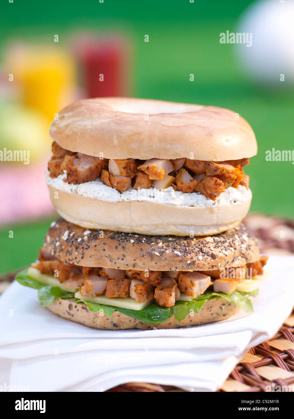 Filled bagels hi-res stock photography and images - Alamy