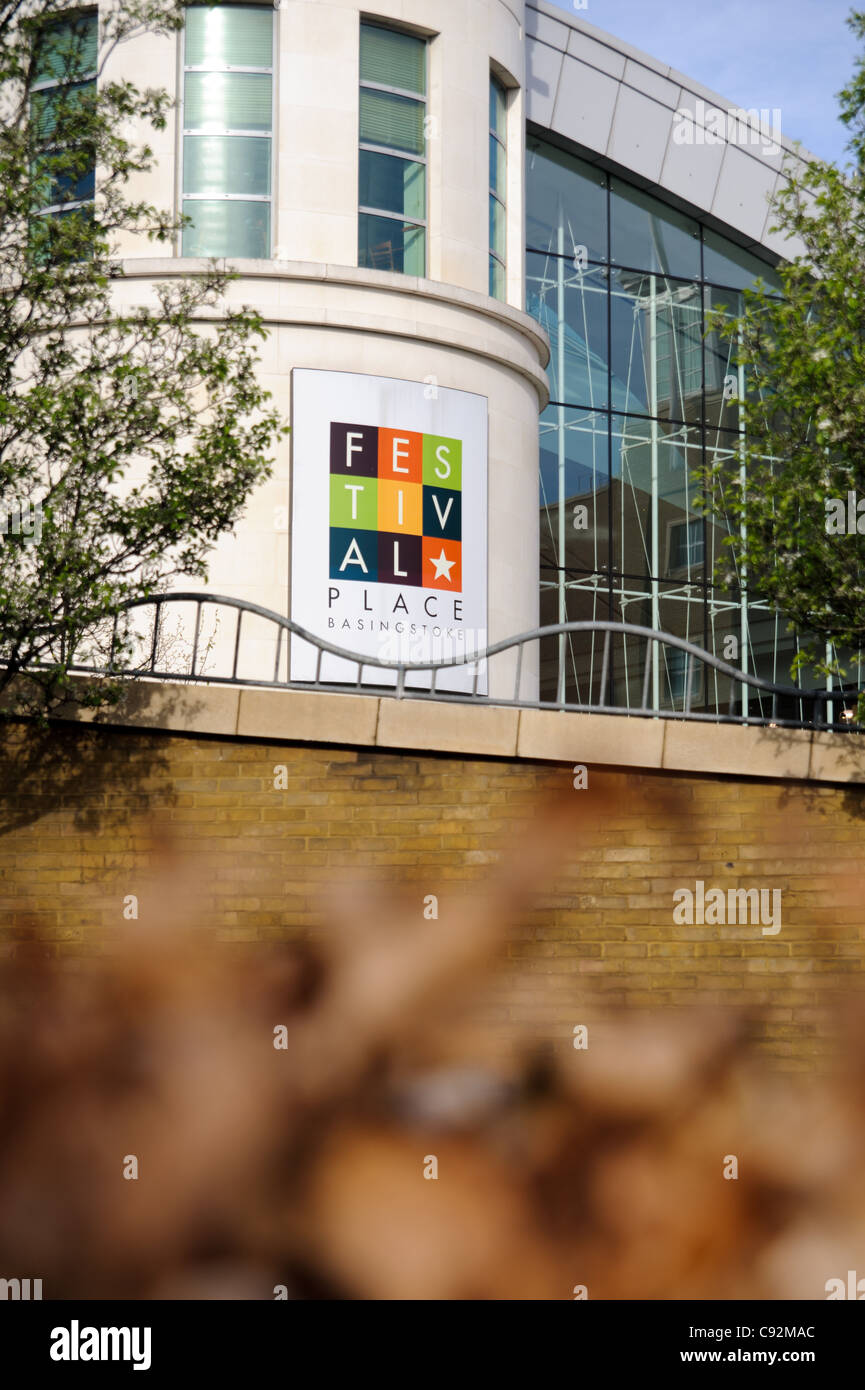 Festival Place and tower in Basingstoke, UK Stock Photo - Alamy
