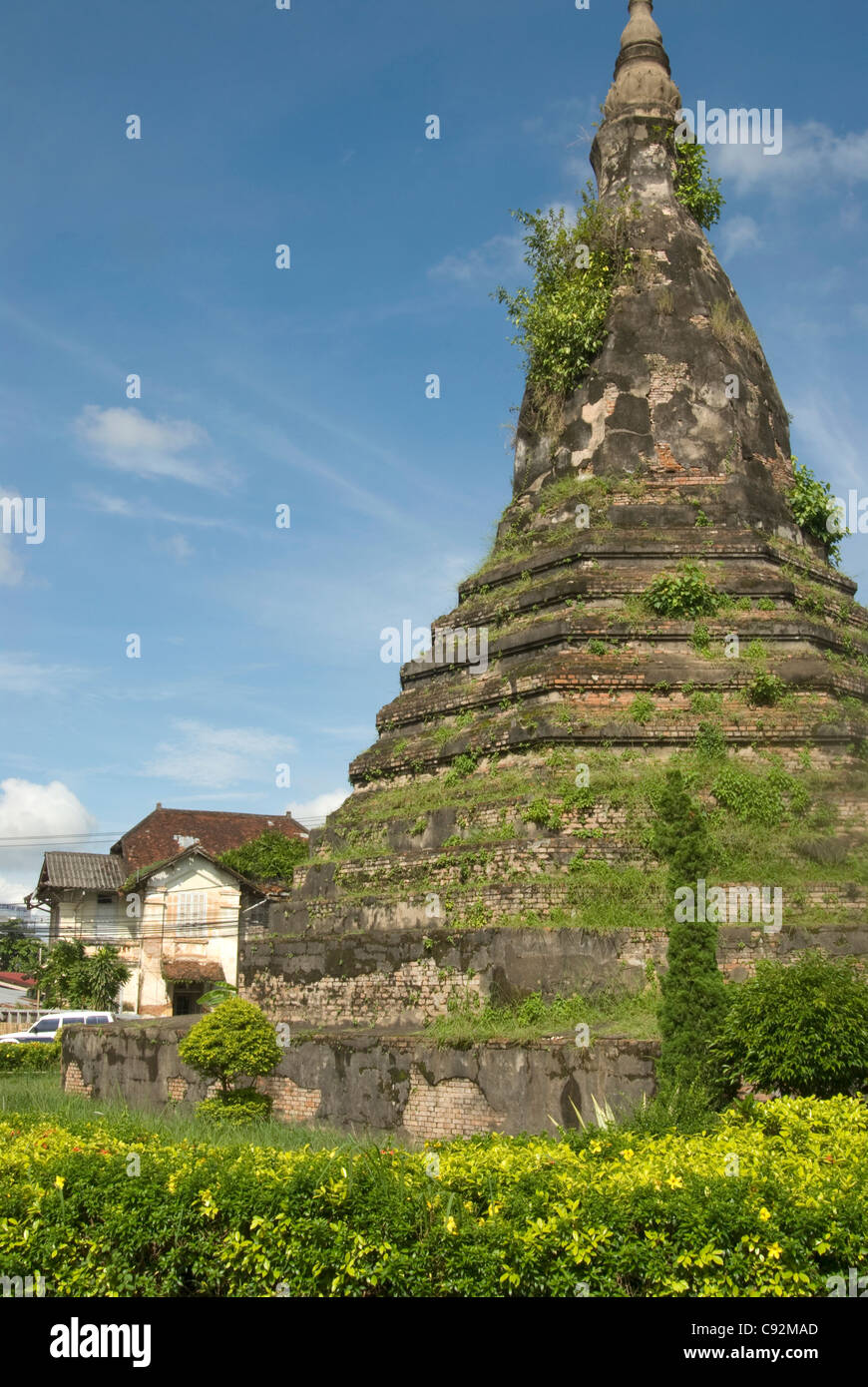 That Dam, Black Stupa, Vientiane, Lao PDR, Asia Stock Photo - Alamy