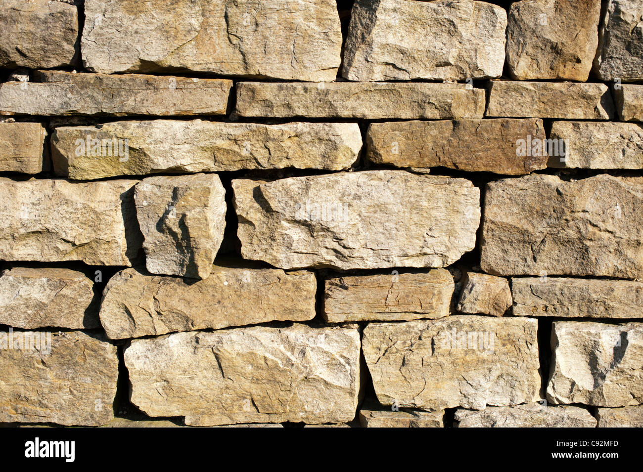 Dry stone wall in the Yorkshire Dales National Park England UK. Close ...