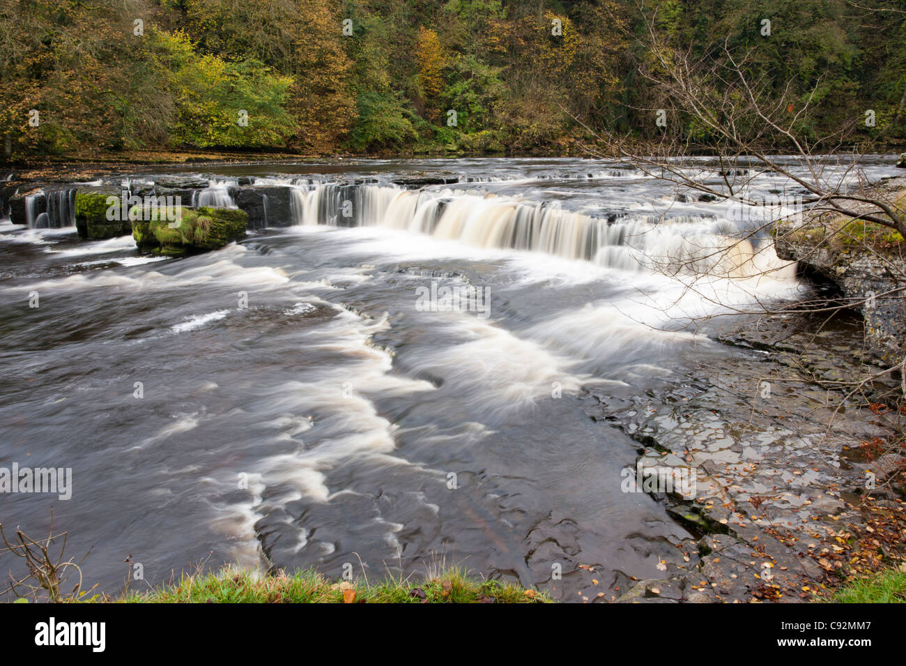 Aysgarth falls waterfalls Wensleydale Yorkshire Dales England UK Stock ...