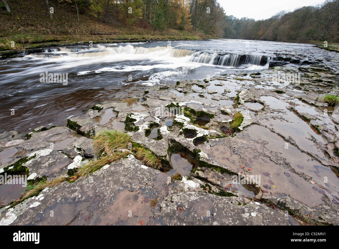 Aysgarth falls waterfalls Wensleydale Yorkshire Dales England UK Stock ...