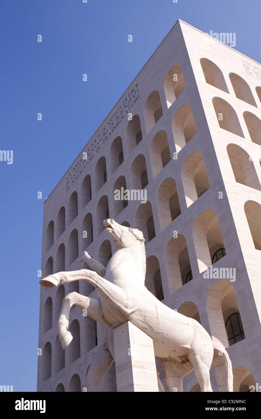 Palazzo della Civiltaa Italiana or Colosseo Quadrato the Square ...