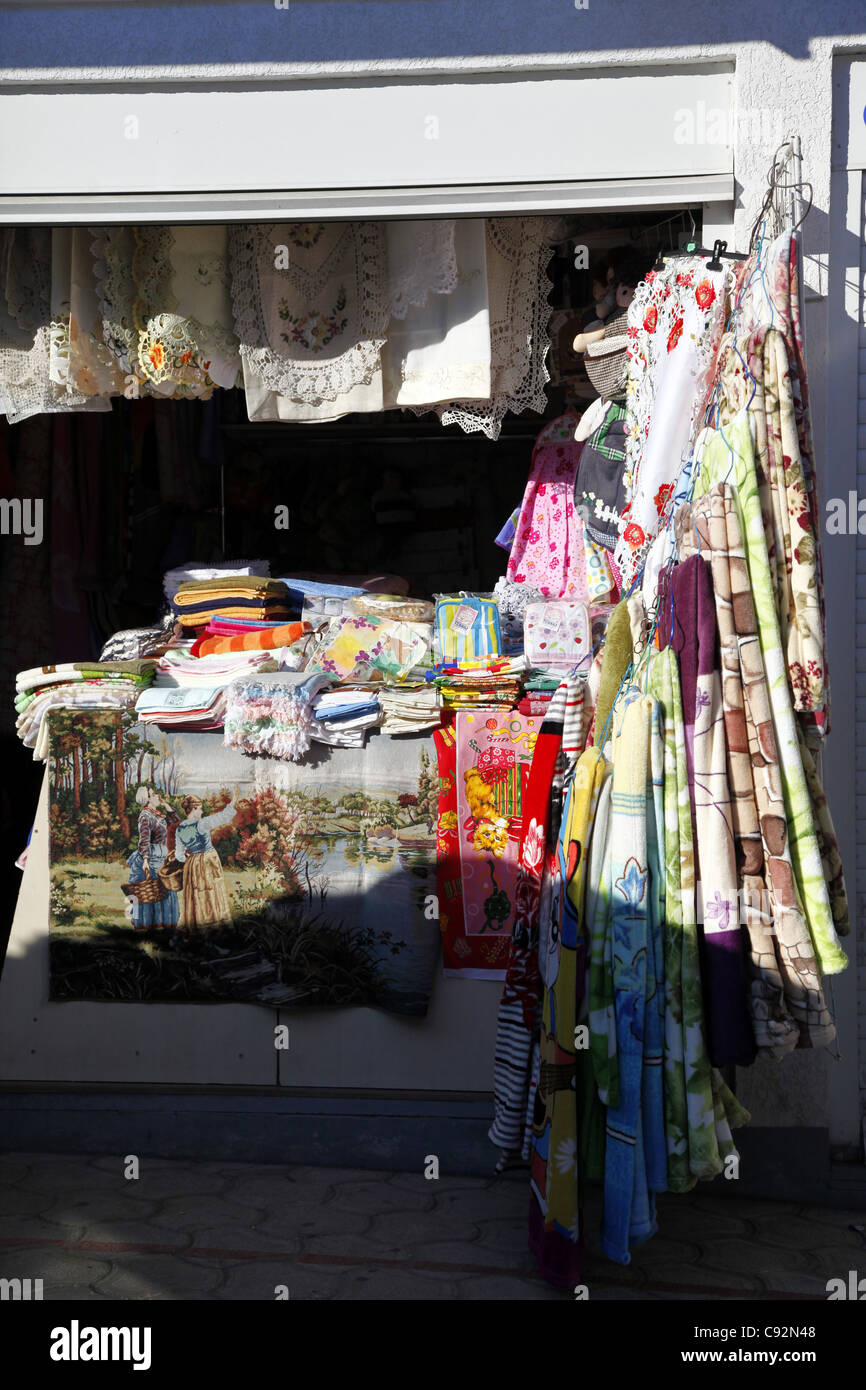 Cloth stall hi-res stock photography and images - Alamy