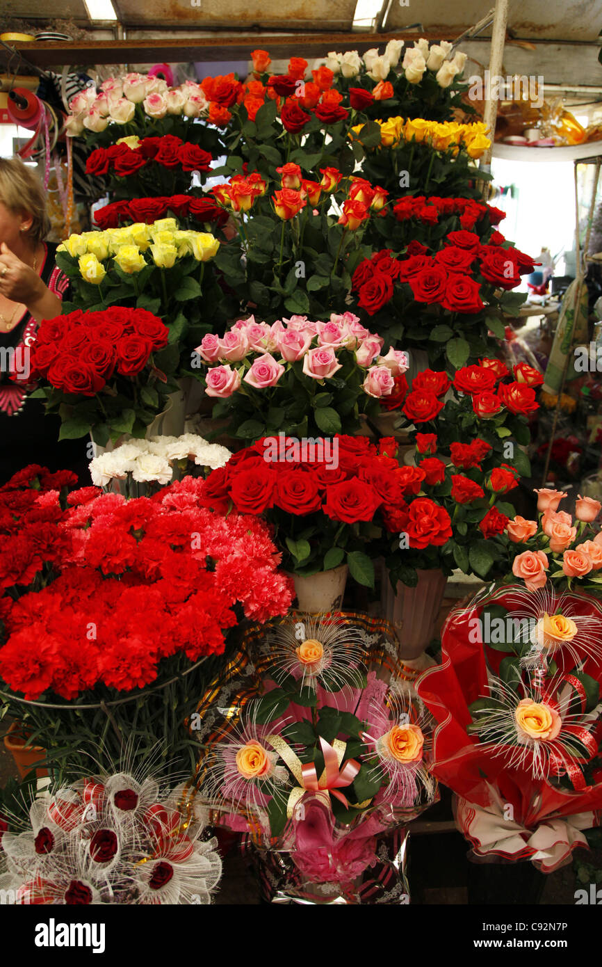 Bunches of pink roses hi-res stock photography and images - Alamy
