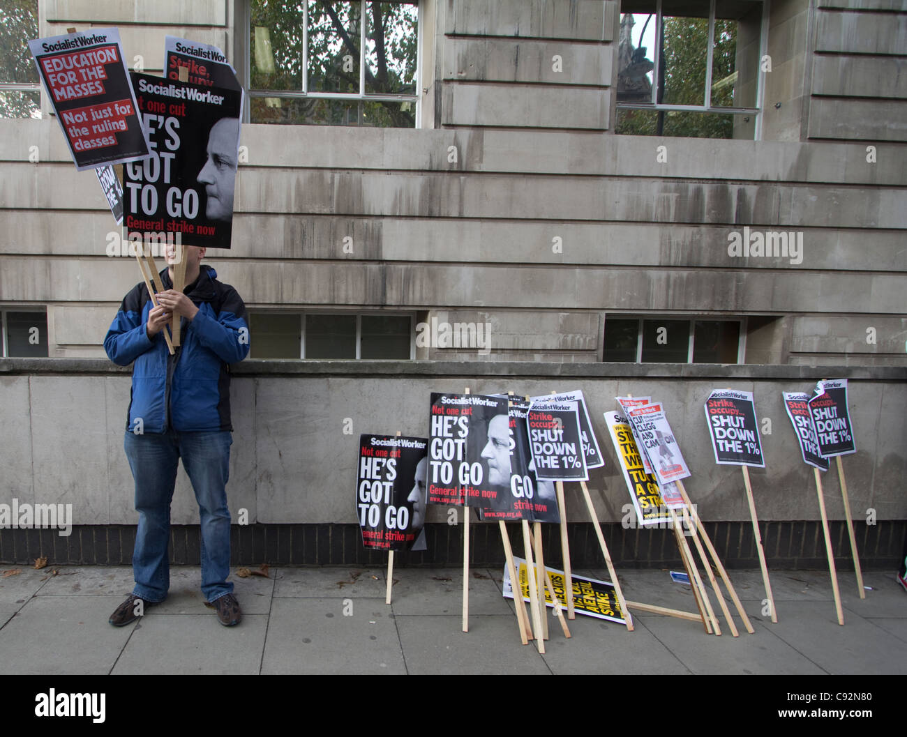 London protest placards hi-res stock photography and images - Alamy