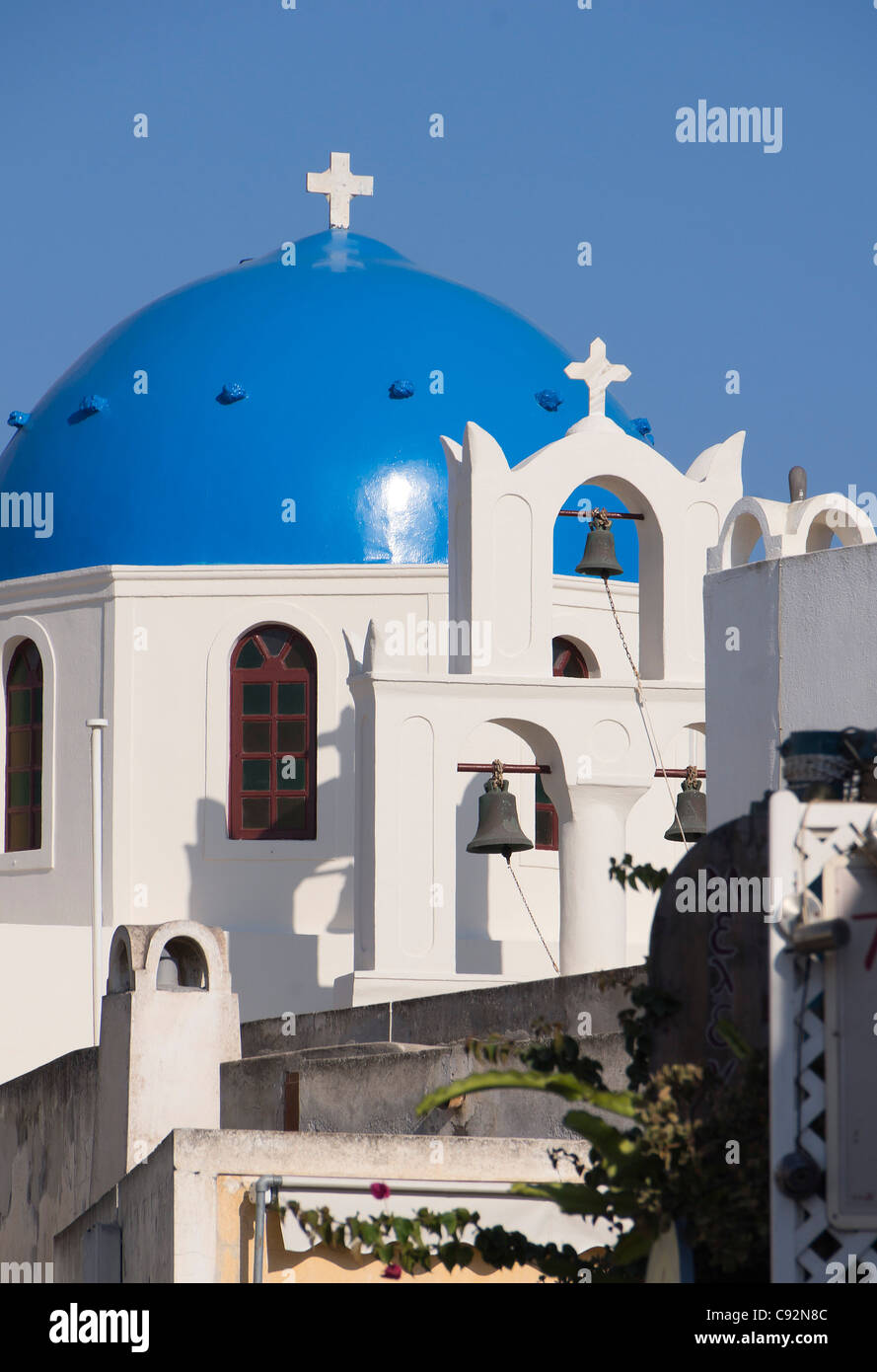 Traditional greek church blue hi-res stock photography and images - Alamy