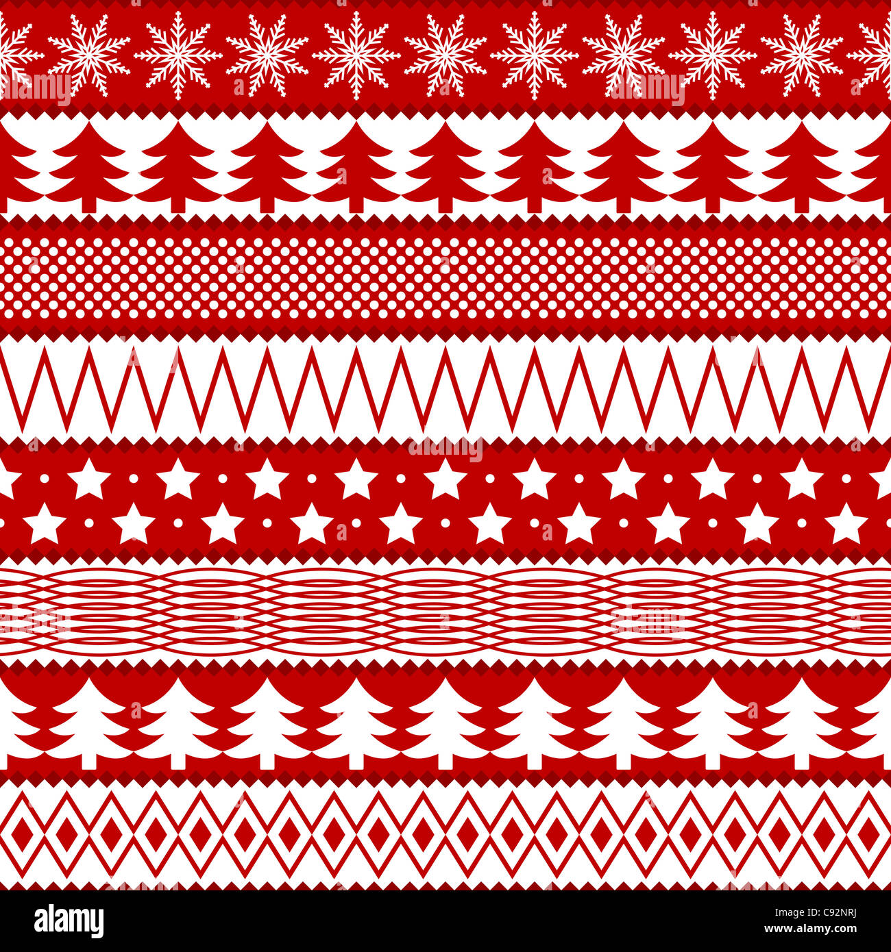 Traditional seamless Nordic Christmas pattern Stock Photo - Alamy
