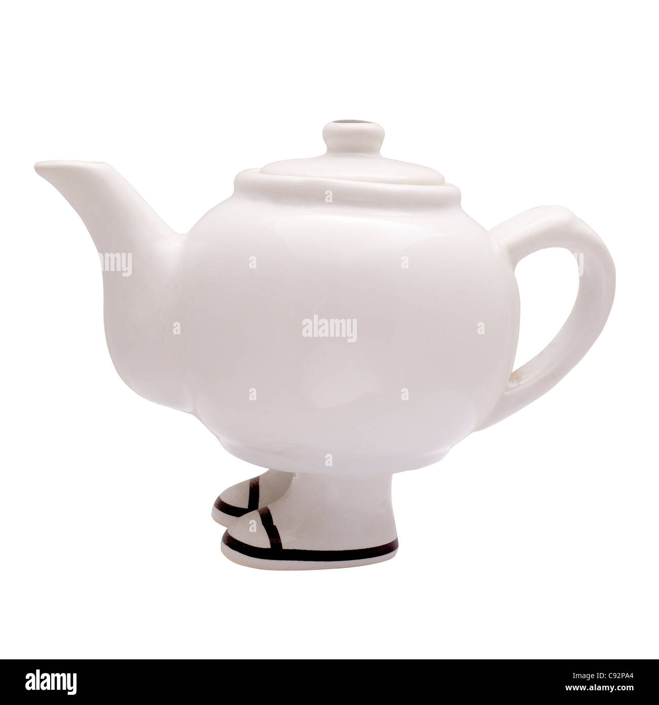 antique porcelain teapot Stock Photo - Alamy