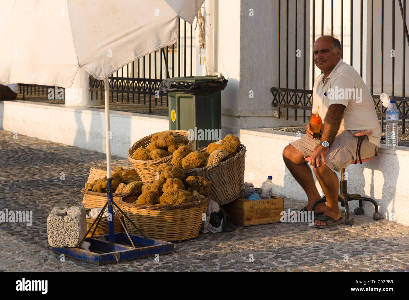 Sponge seller mediterranean hi-res stock photography and images - Alamy
