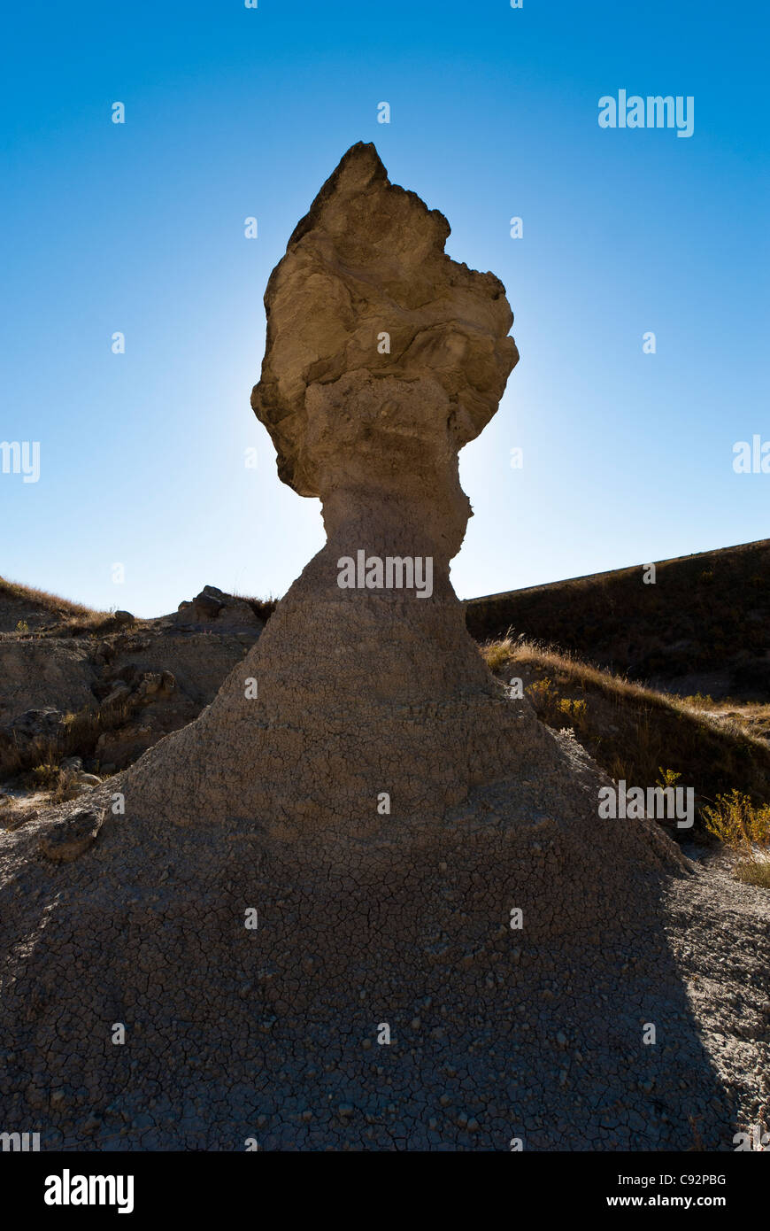 Balancing rock badlands national park hi-res stock photography and ...