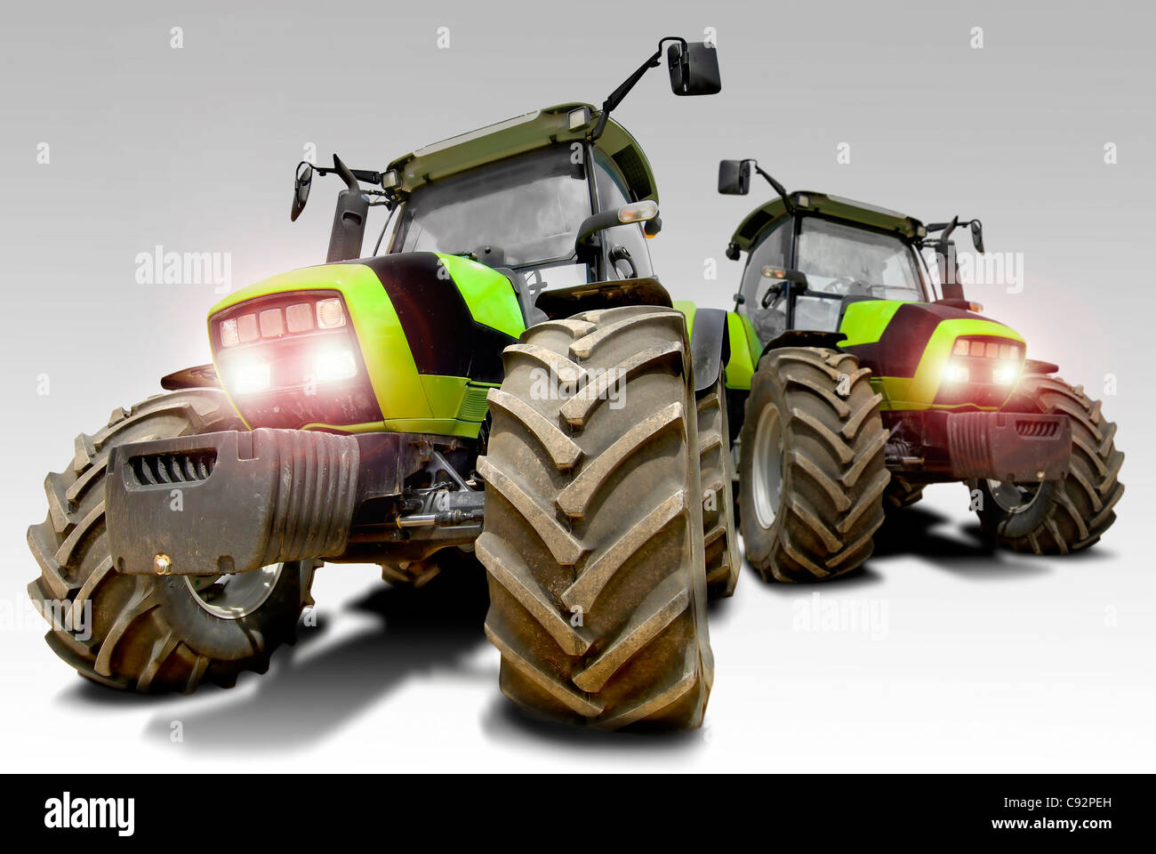 Green tractors hi-res stock photography and images - Alamy