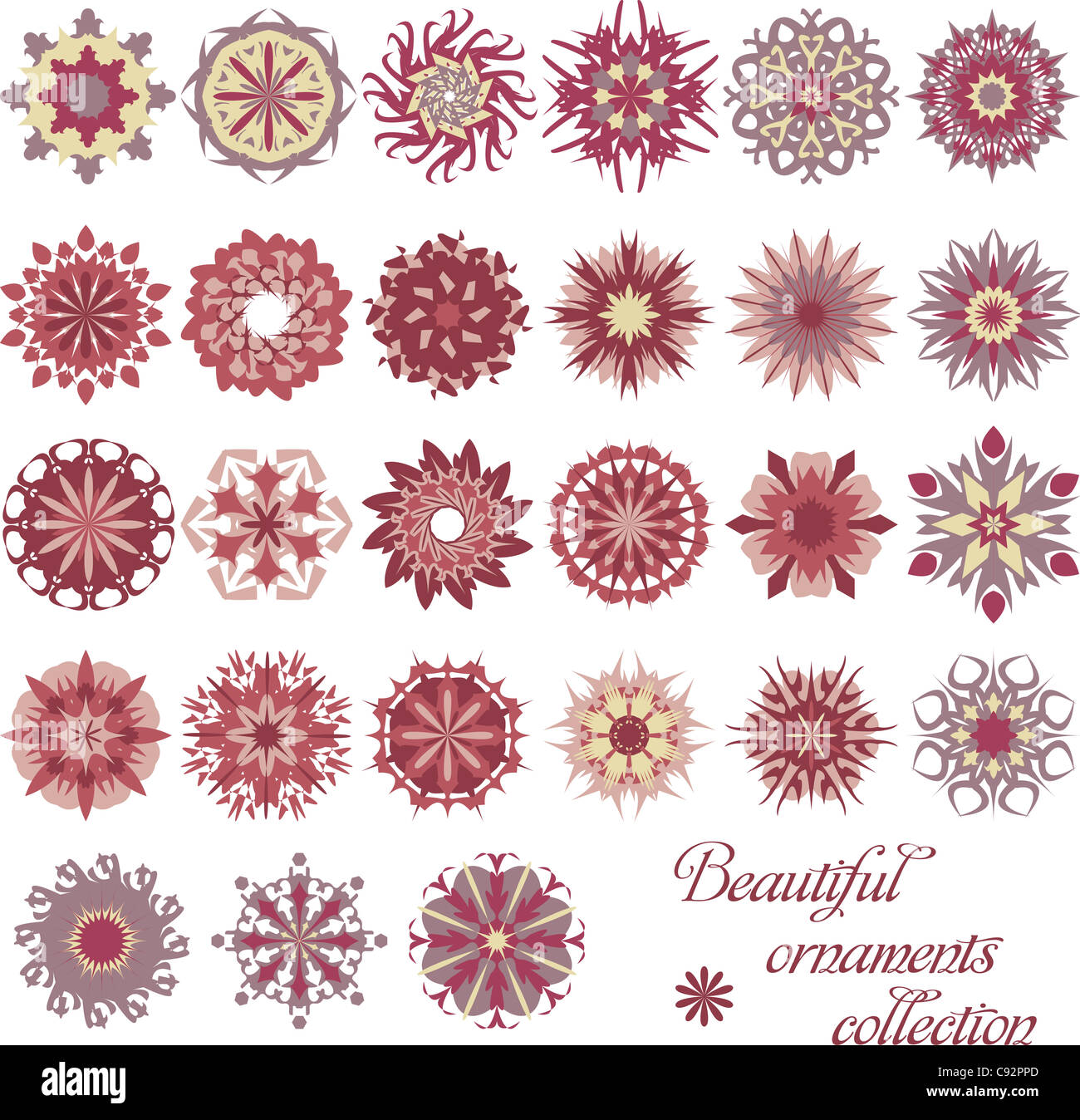 Collection of beautiful design elements Stock Photo - Alamy