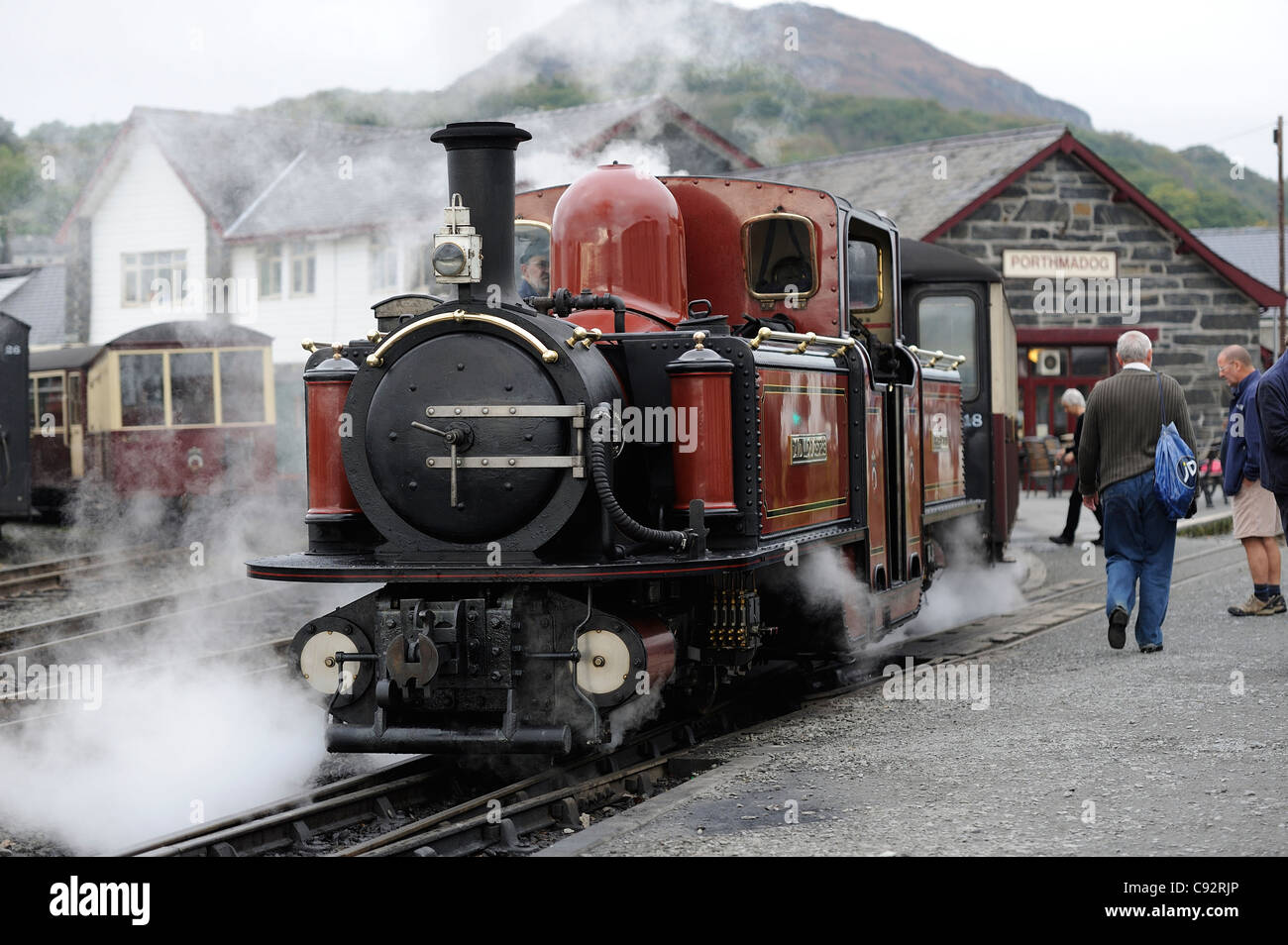 Double Fairlie Dafydd Lloyd George heading a train for blaenau ...