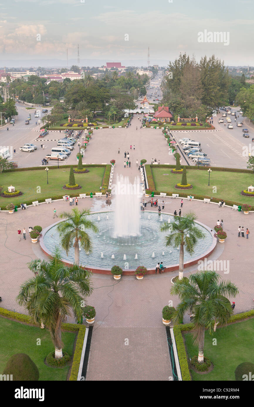 View over Vientiane, Laos Stock Photo - Alamy