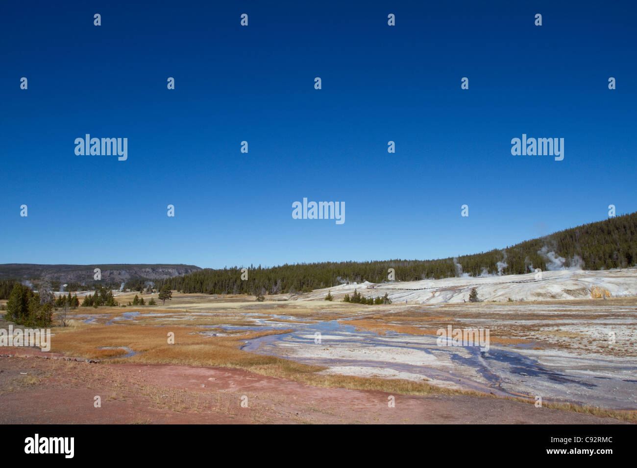 Horizontal geyser basin hi-res stock photography and images - Alamy