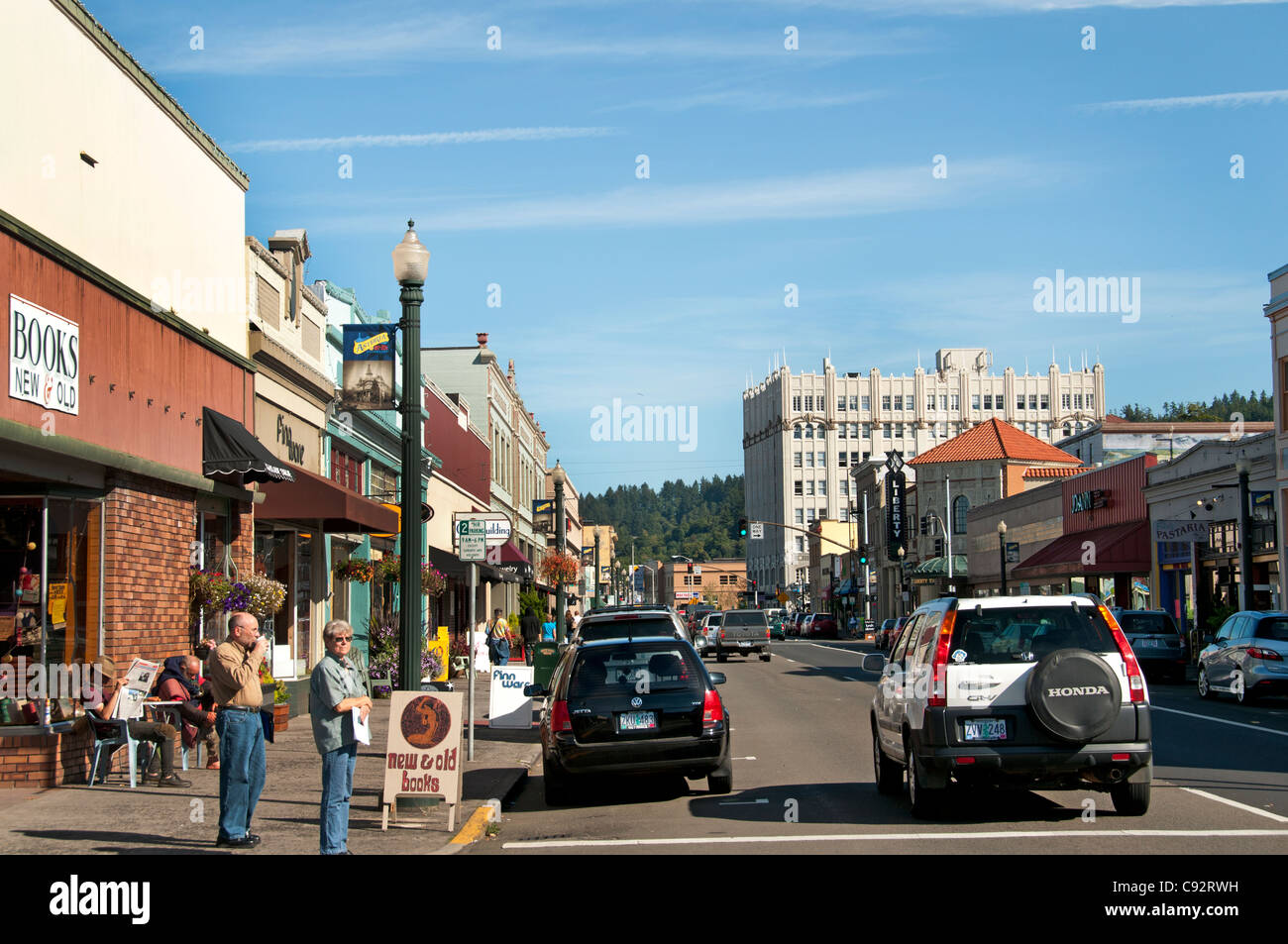 Astoria downtown Oregon State United States Stock Photo - Alamy
