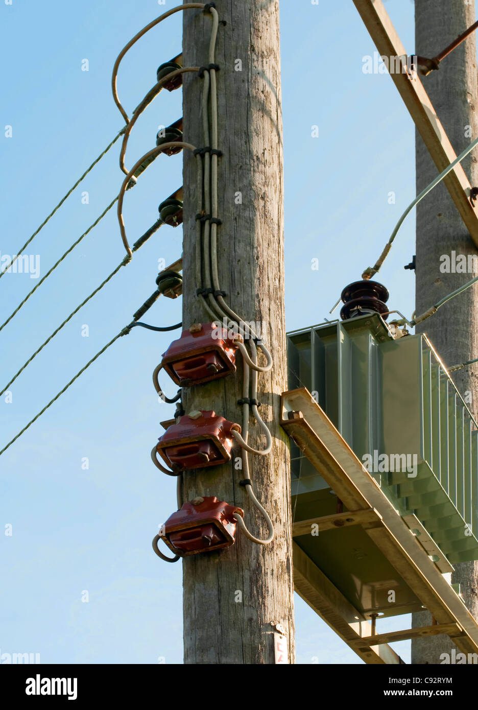 Overhead power lines connect hi-res stock photography and images - Alamy