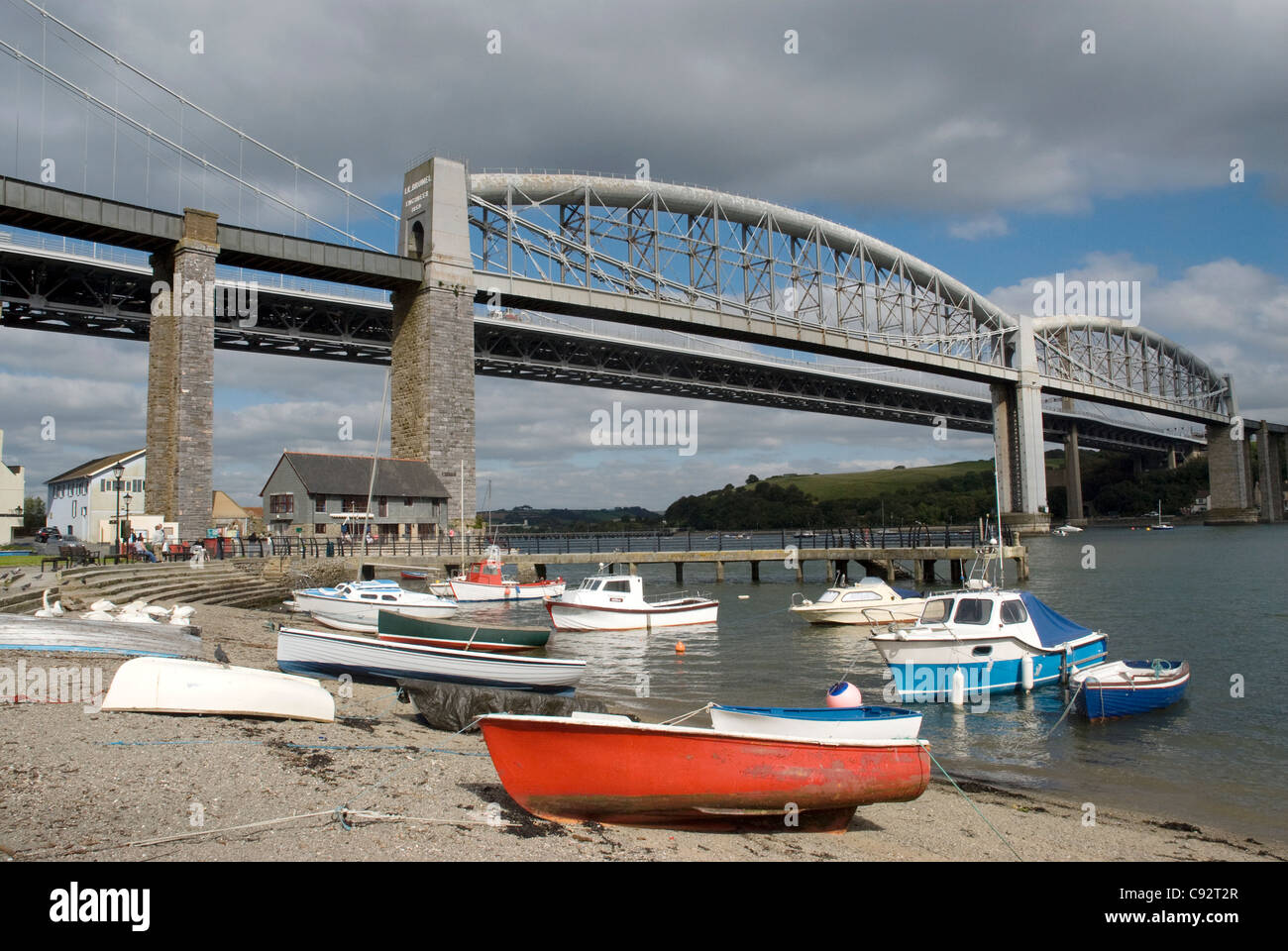 The Tamar crossing the Royal Albert bridge is a railway crossing ...