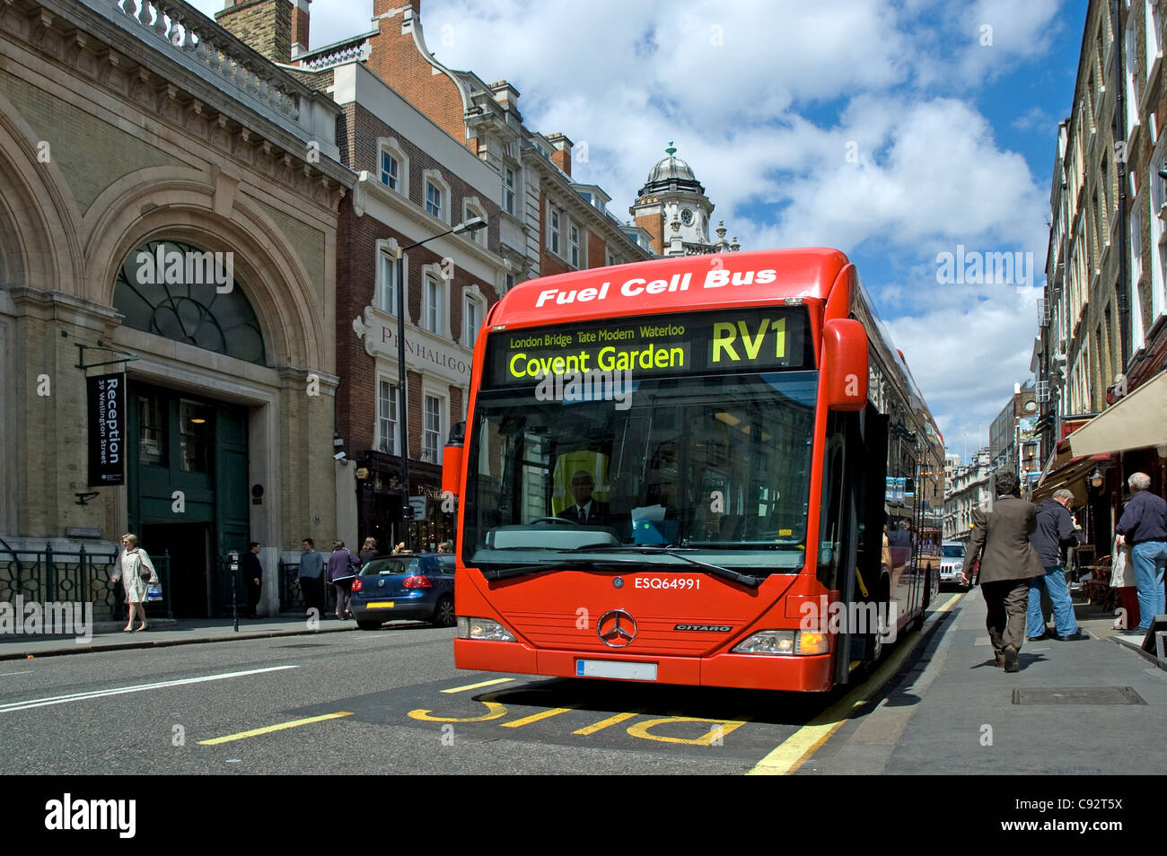 Zero emissions Mercedes Benz Hydrogen Fuel Cell Buses operate in London ...