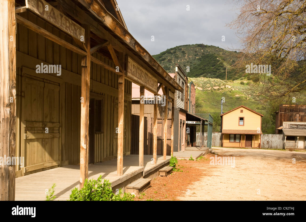 CALIFORNIA - Old western town built as a set for filming movies at the ...