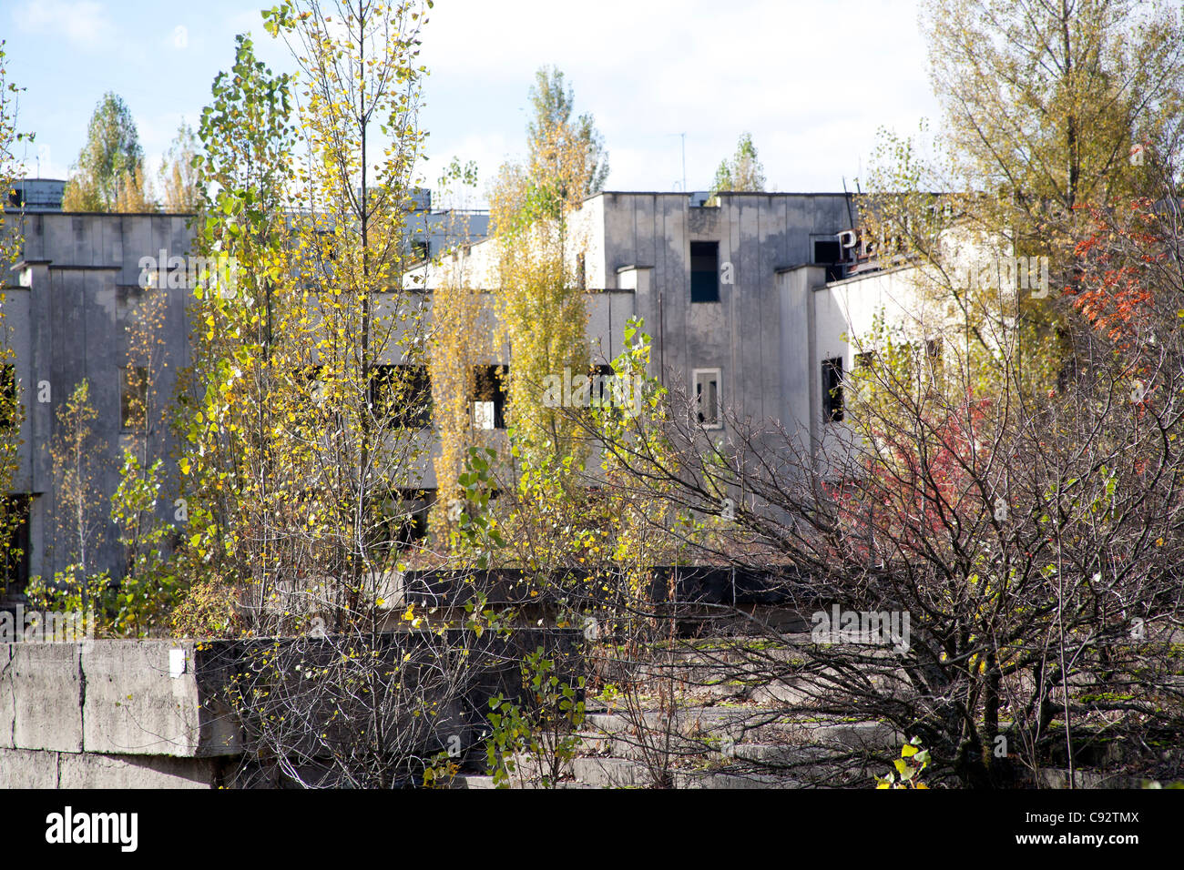Abandoned buildings around Lenin Square Pripyat Chernobyl Exclusion ...