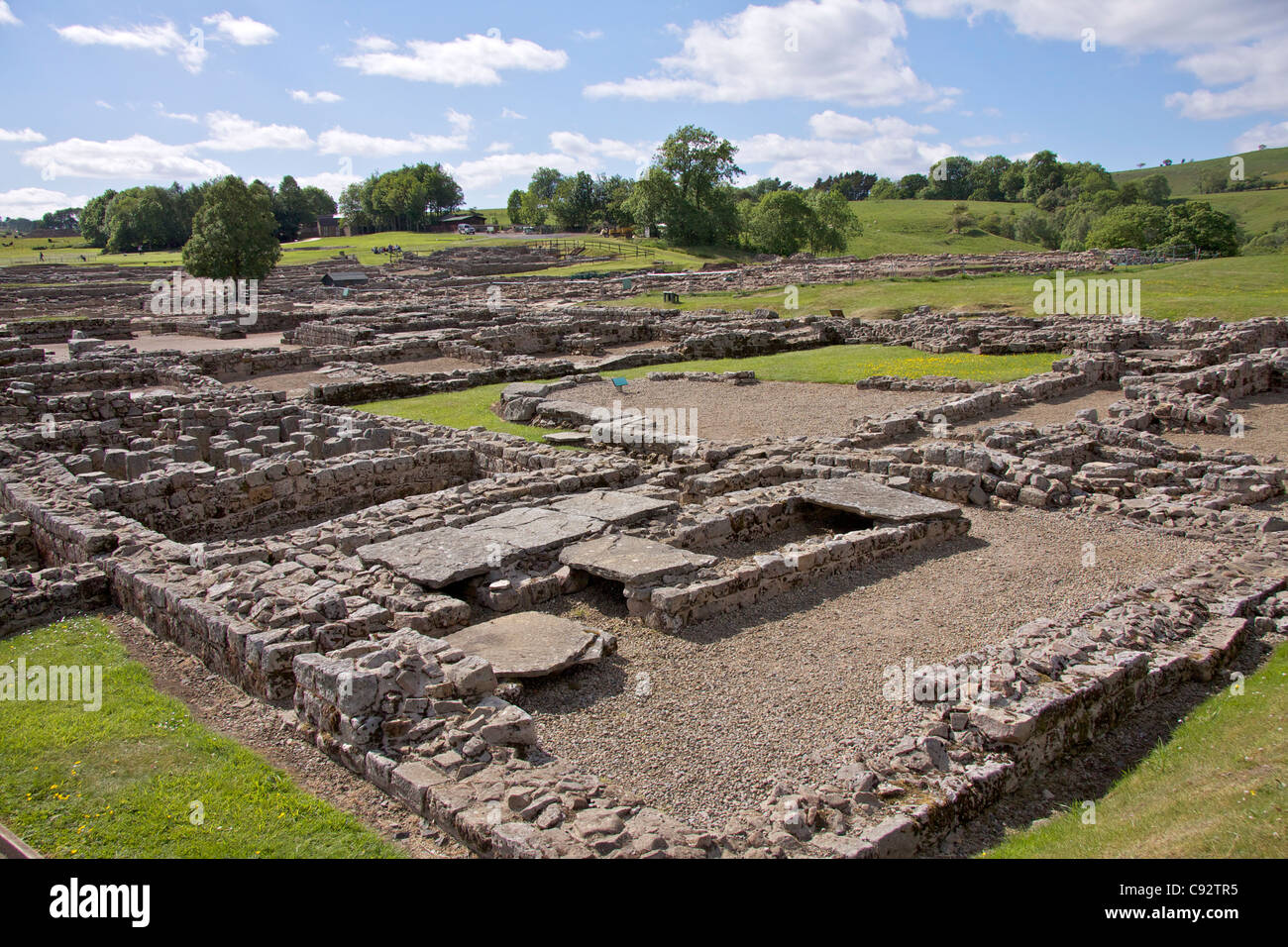 Vindolanda is a Roman auxiliary fort castrum located at Chesterholm ...