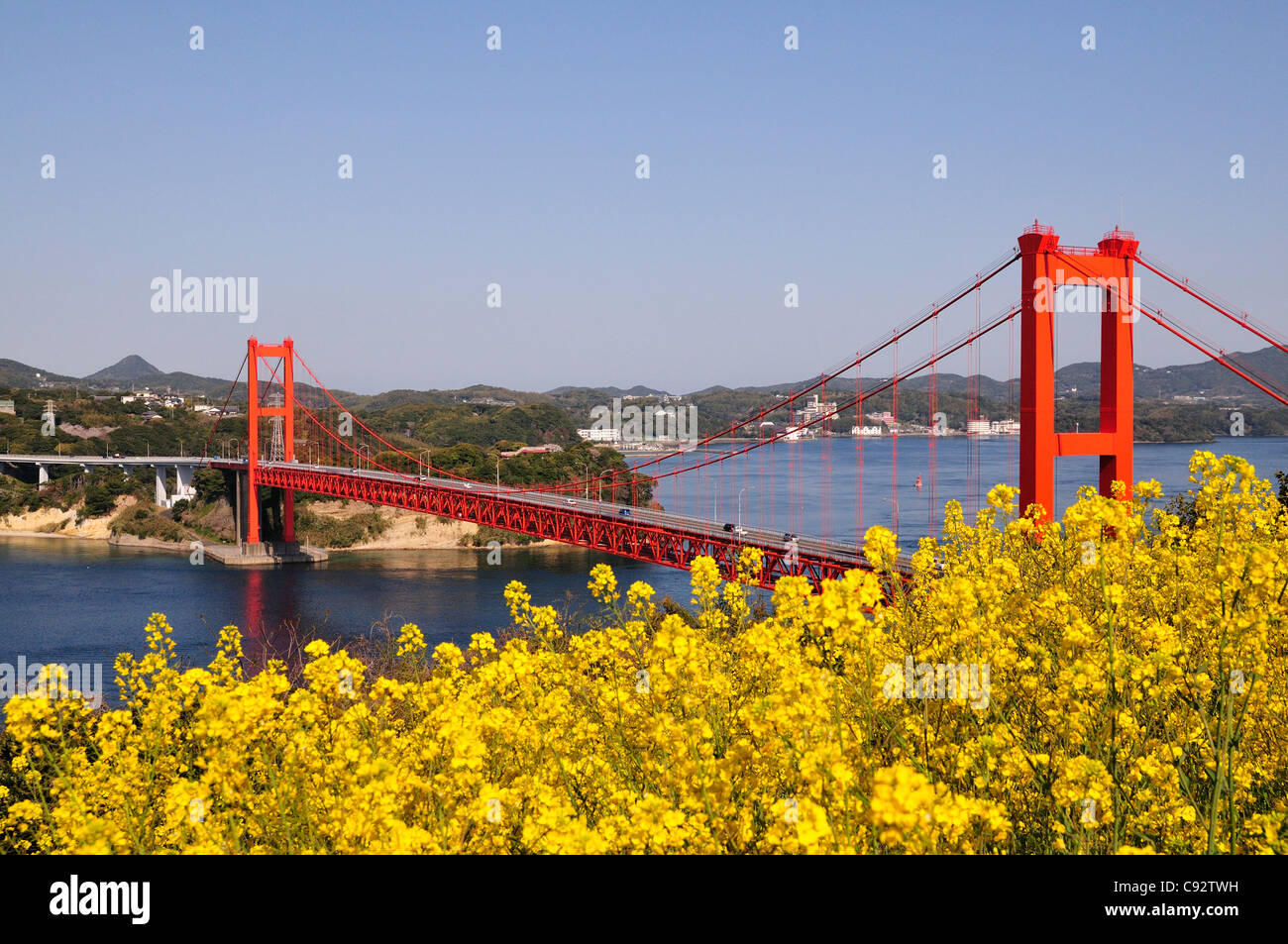 The Hirado bridge connects the islands of Hirado and Kyushu. Completed ...