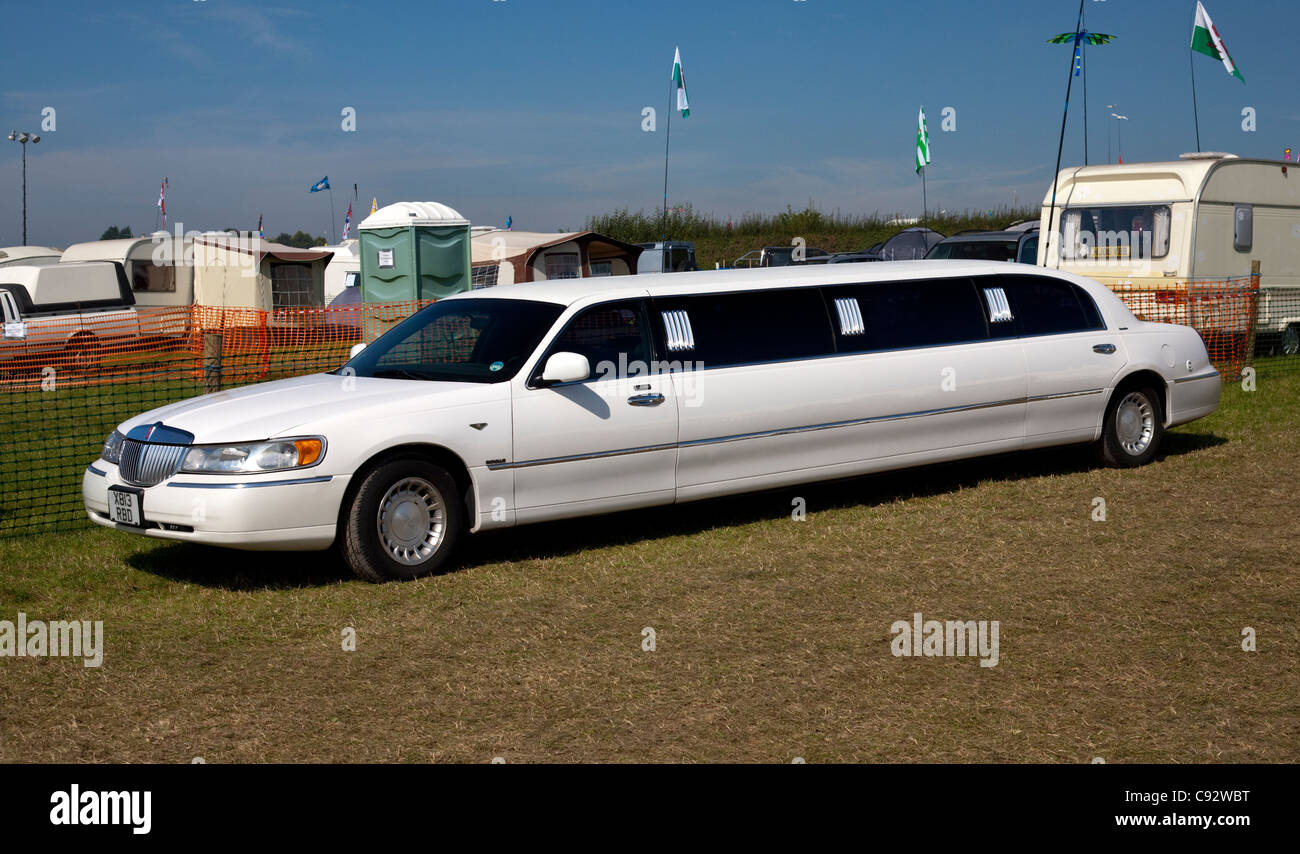 stretch limosine parked on grass at a motor show Stock Photo - Alamy