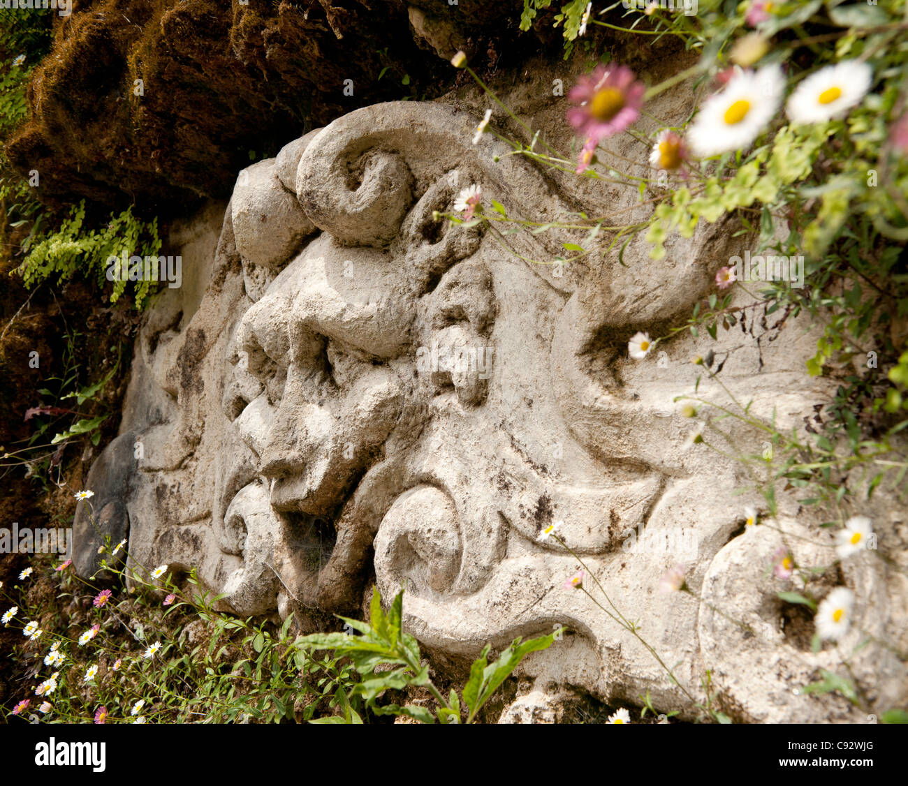 The use of stone carved faces and characters is common in historic ...