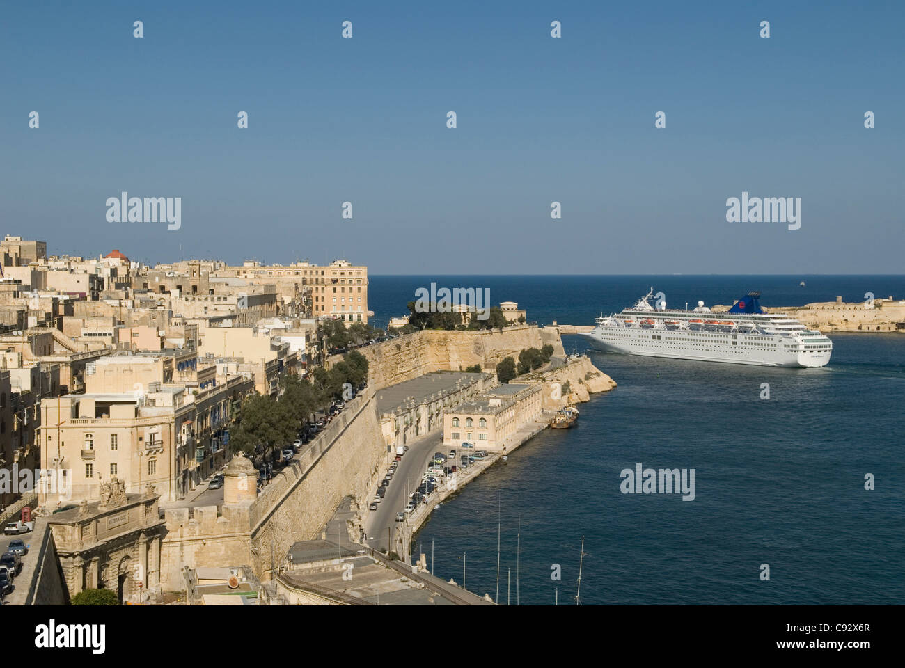 This historic fortified Grand harbour in Valletta Malta was a safehaven ...