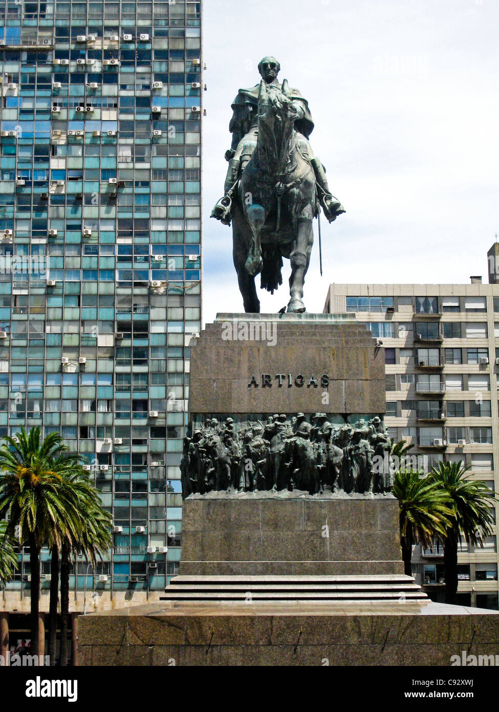 Montevideo, Montevideo, Uruguay Equestrian statue of Jose Gervasio ...